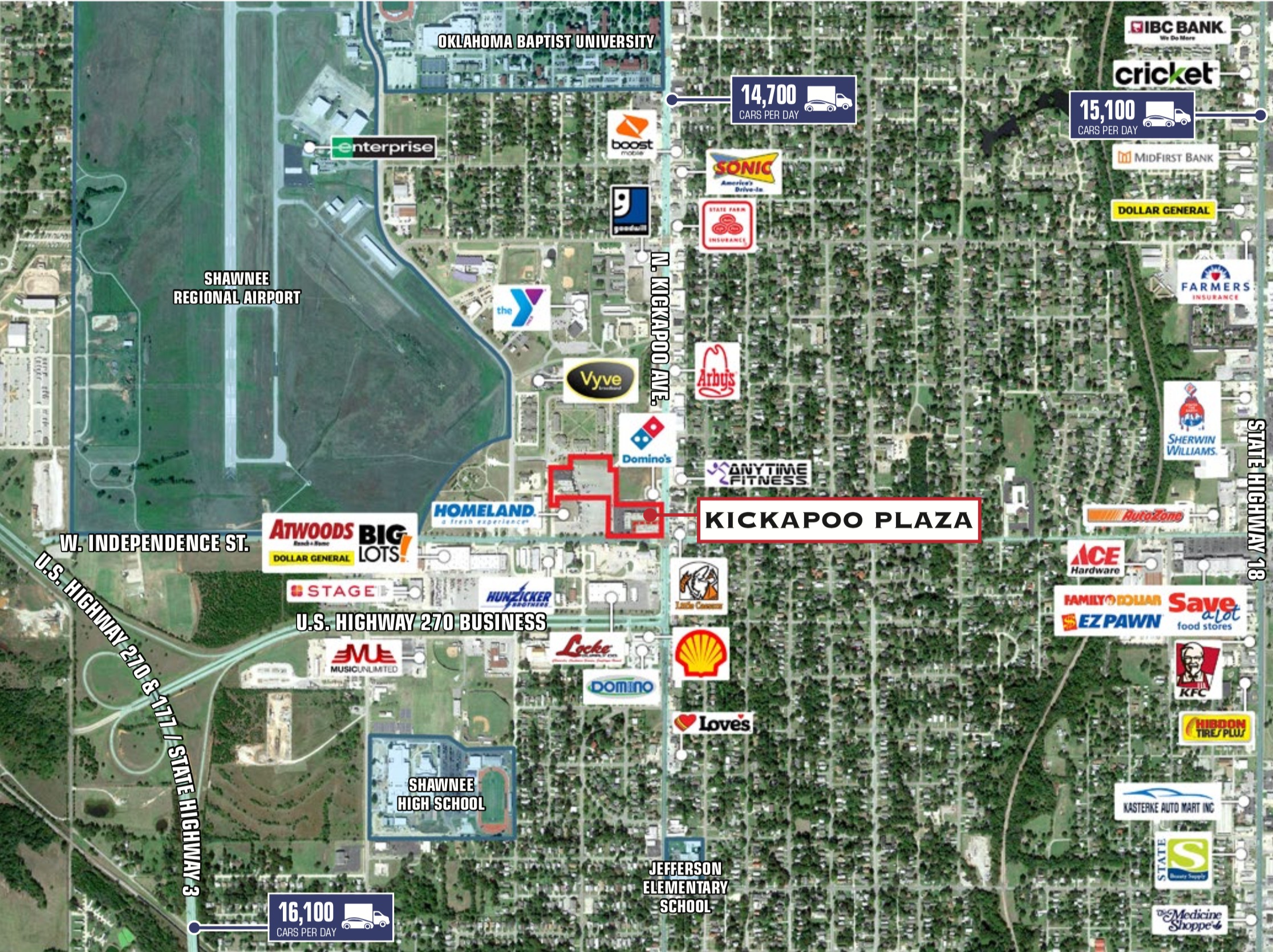 Kickapoo Plaza - Anchored by Homeland and Planet Fitness - Paine ...